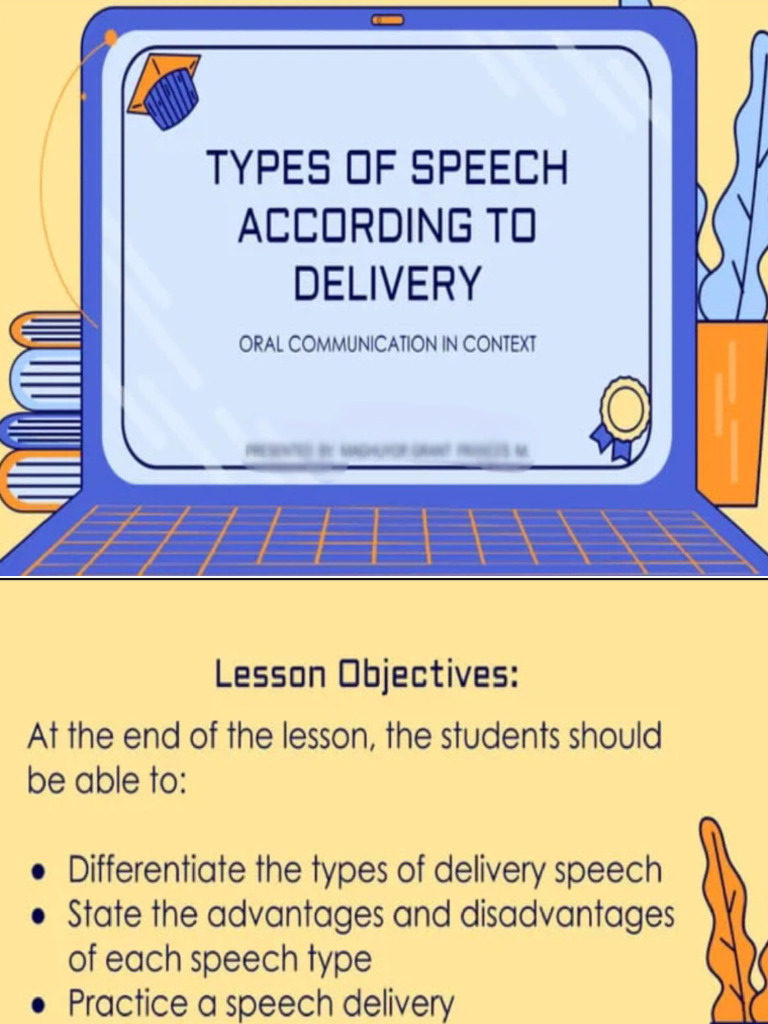 Types of Speech According To Delivery | PDF