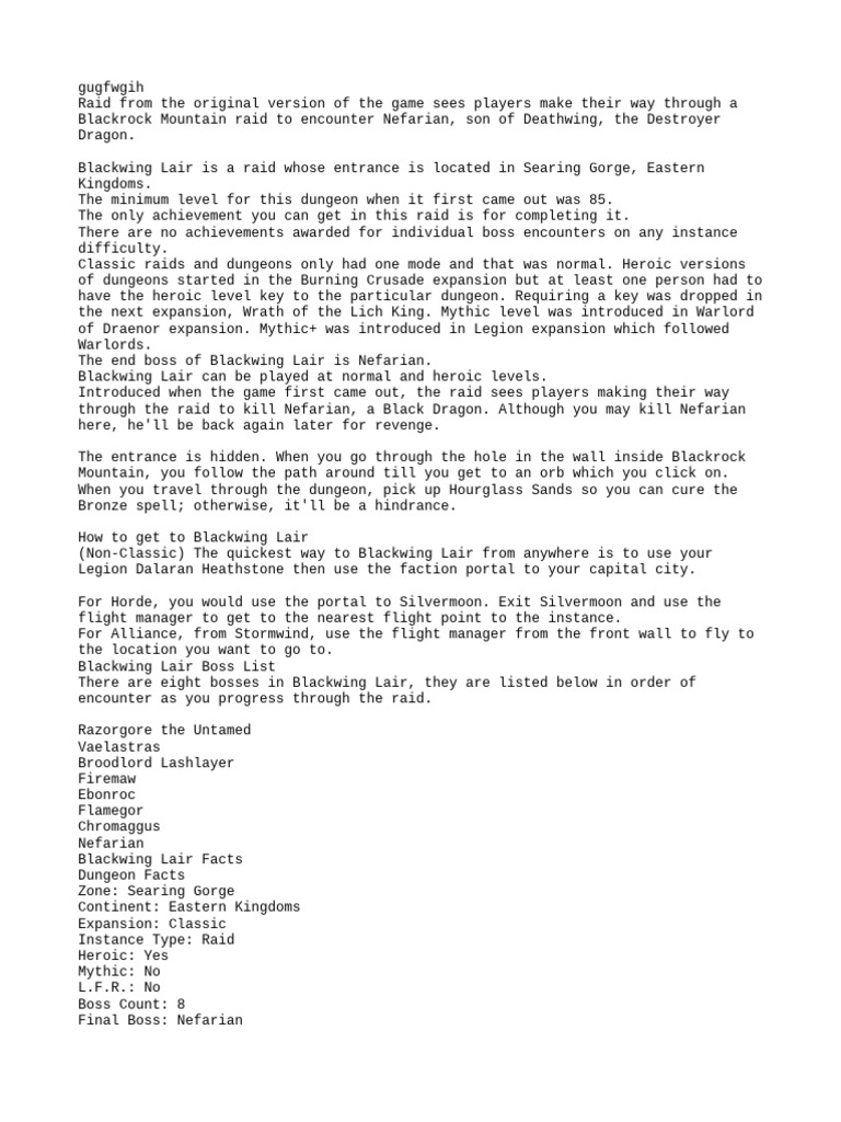 The Bokzs Final Version | PDF | Warcraft