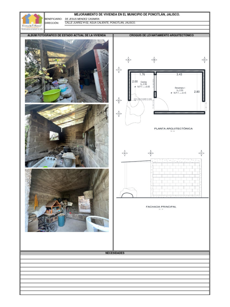 Expediente C. Juarez #102, Agua Caliente | PDF | edificio | Ingeniero civil
