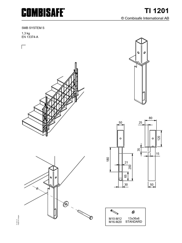 Sps Ppe C1201 Combisafe TI Sheet Europe Multilingual | PDF