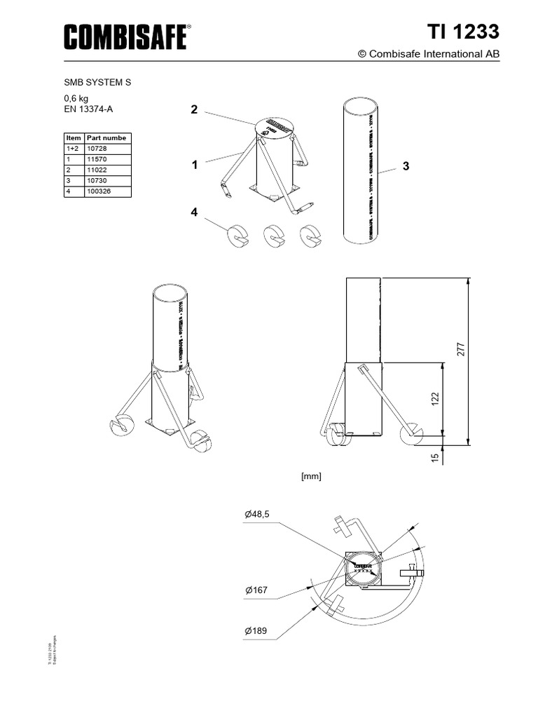 Sps Ppe C1233 Combisafe TI Sheet Europe Multilingual | PDF
