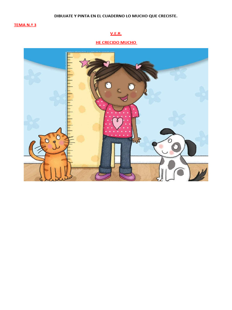 Tema N 3º - He Crecido Mucho | PDF