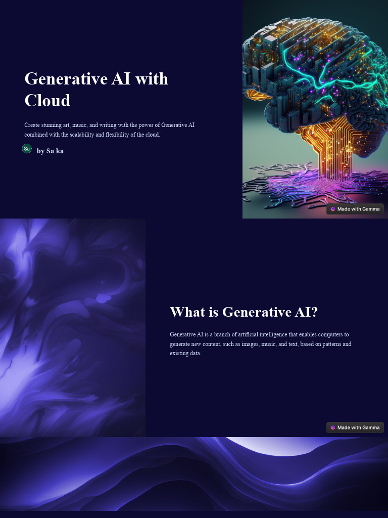 Gen AI | PDF | Cloud Computing | Intelligence (AI) & Semantics