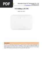 ZLT P11 LTE Outdoor CPE Specifications | PDF | Ieee 802.11 | Wi Fi