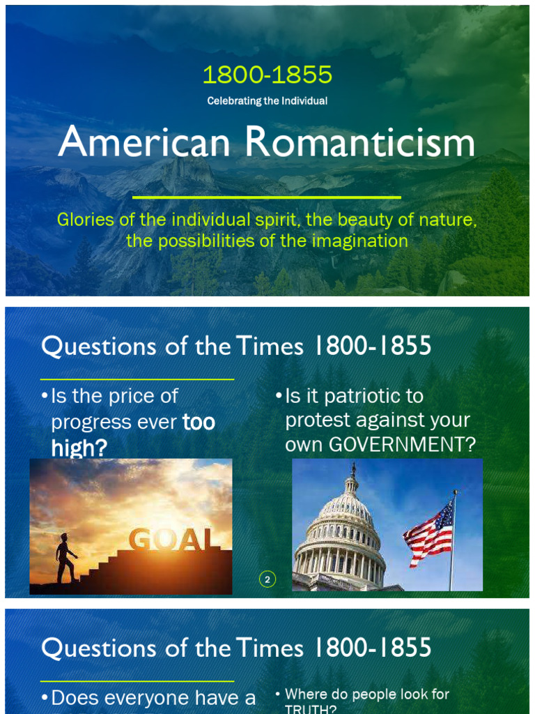 American Romanticism | PDF | Romanticism | Experience