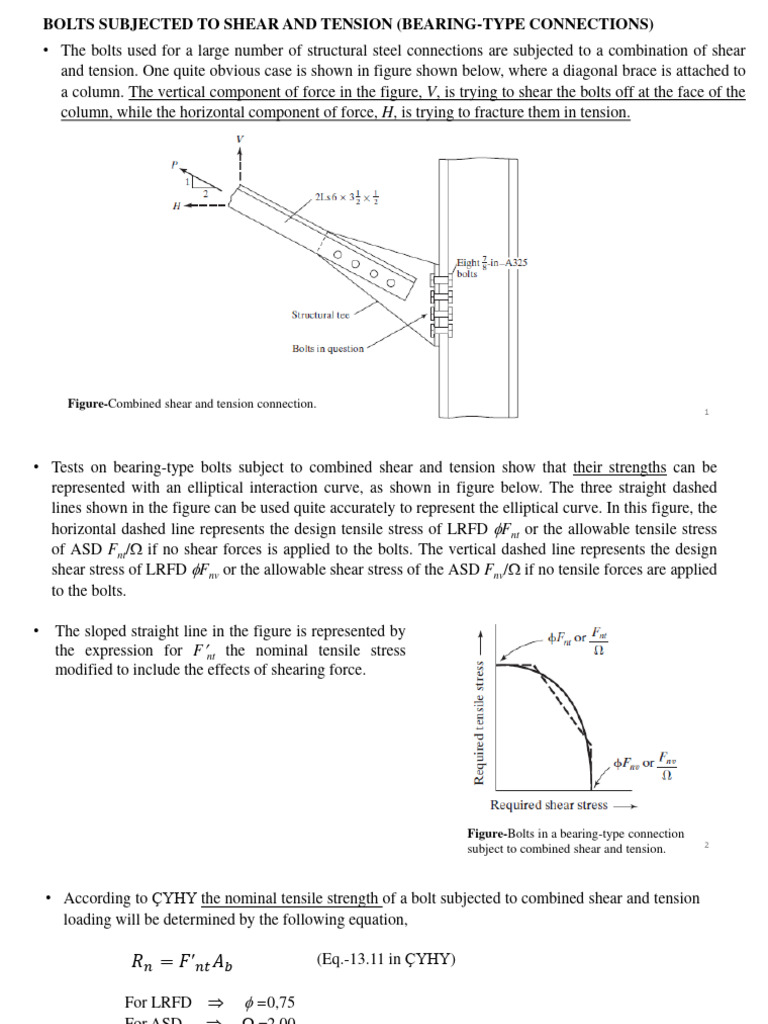 Steel Structures Bolted Connections 2 | PDF | Strength Of Materials ...