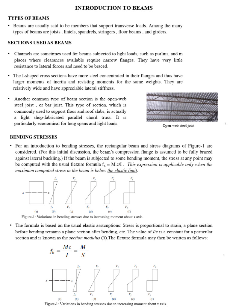 Beams 1 | PDF | Beam (Structure) | Bending