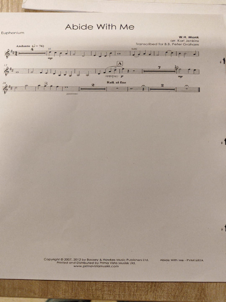 Abide With Me Euph | PDF