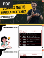 Maths FORMULA SHEET Class 10th (Prashant Kirad) | PDF | Factorization ...