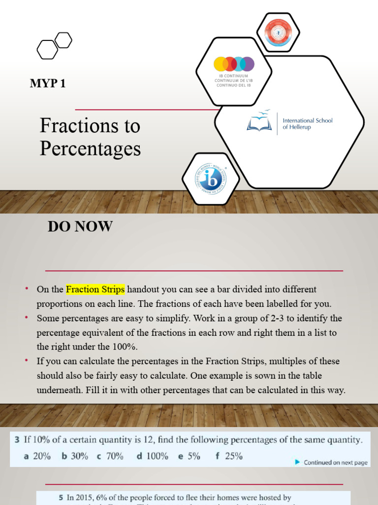 Converting Fractions to Percentages | PDF | Percentage | Mathematics