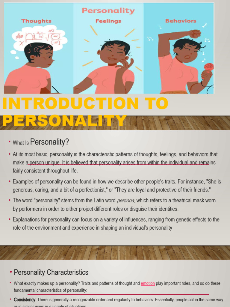 Introduction To Personality | PDF | Id | Unconscious Mind