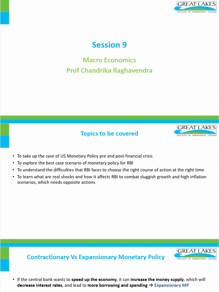 Macroeconomics Session9 | PDF | Federal Reserve | Money Supply