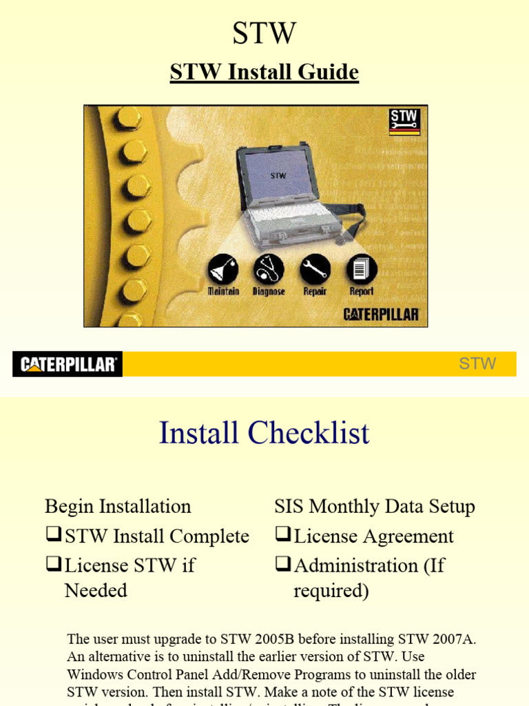 STW 2007A Installation Guide | PDF | Booting | Laptop