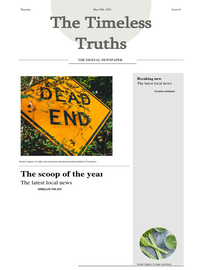 The Timeless Truths: The Scoop of The Year | PDF | Page Layout | Computing