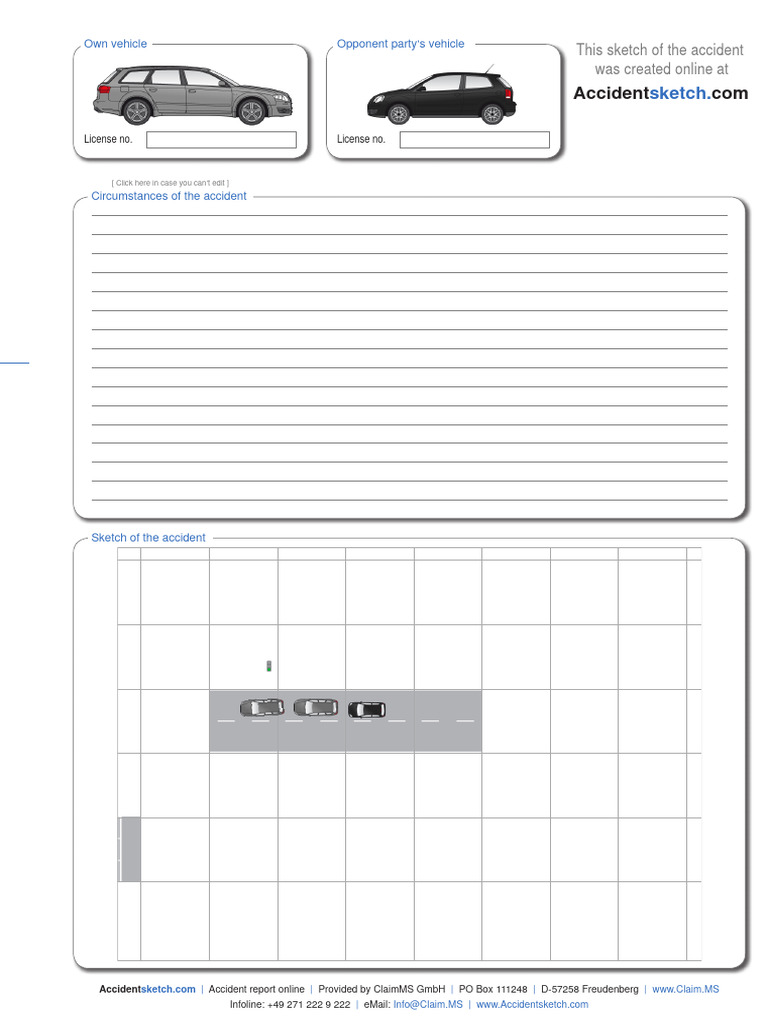 Online Accident Sketch Example | PDF