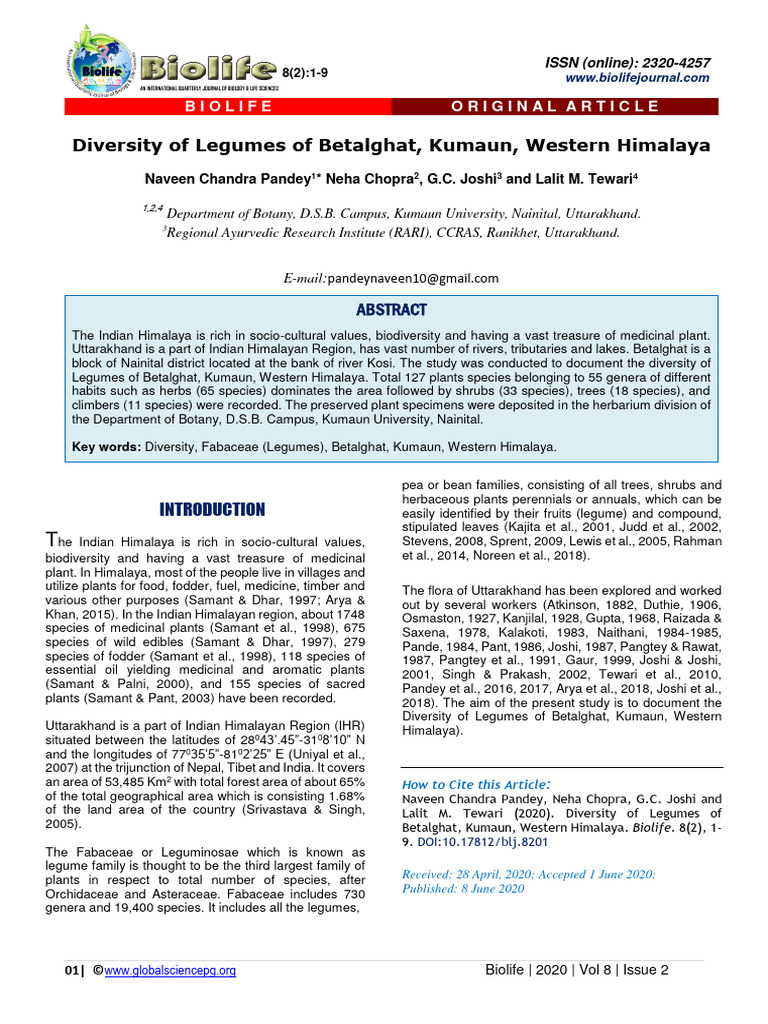 Legumes Tree Species | PDF | Himalayas | Plants