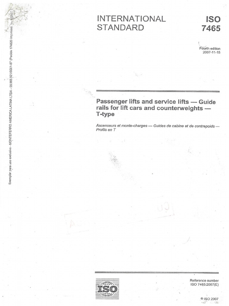 Norma ISO 7465-2007 | PDF