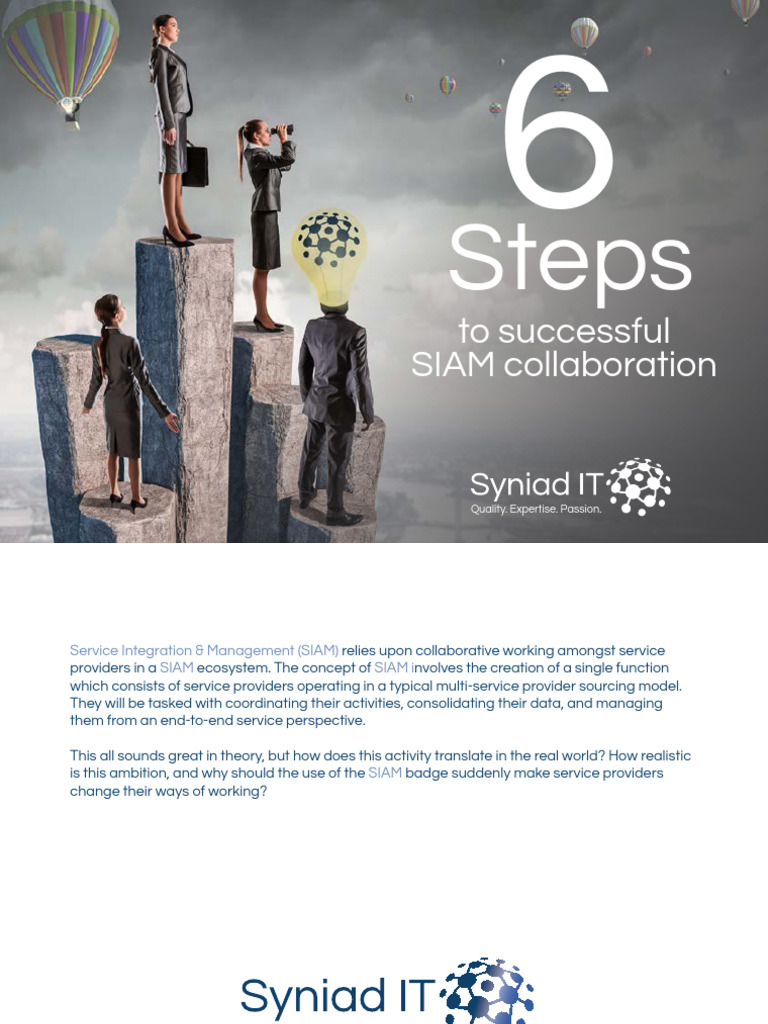 SyniadIT 6 Steps To Successful SIAM Collaboration | PDF | Business