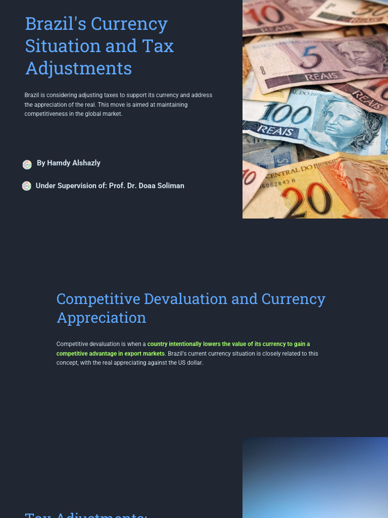 Brazil's Currency Situation and Tax Adjustments | PDF | Exchange Rate ...