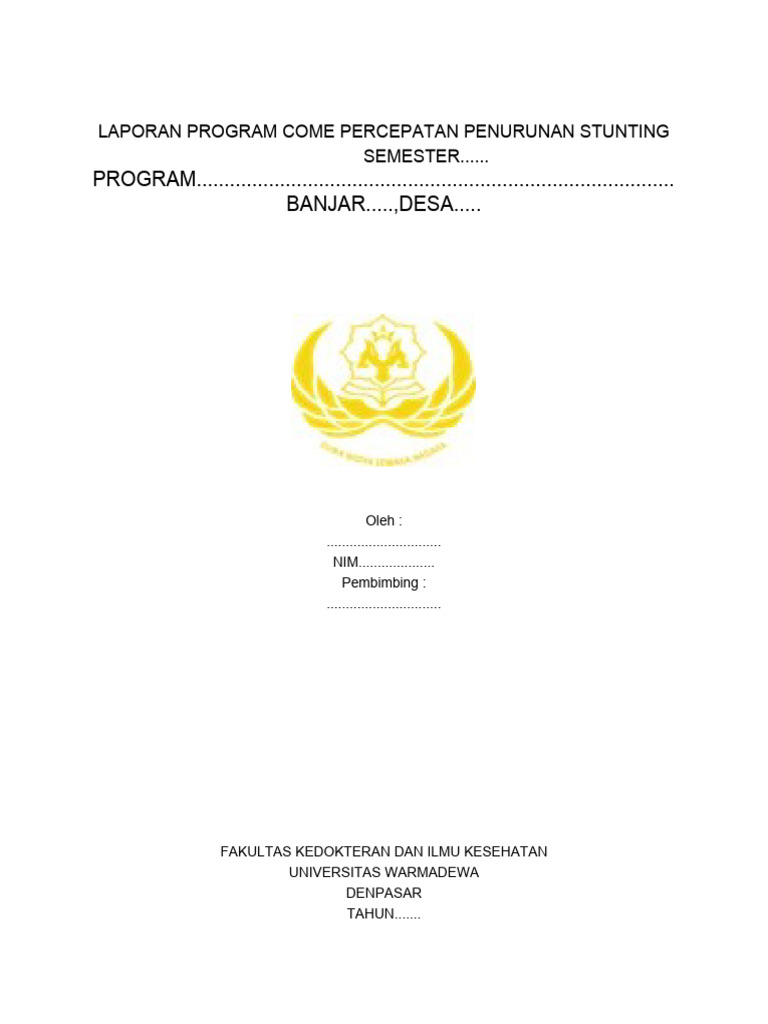 Format Laporan Akhir | PDF