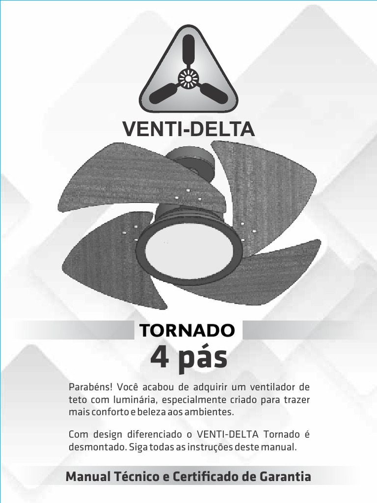 Manual Ventidelta Tornado | PDF | Parafuso