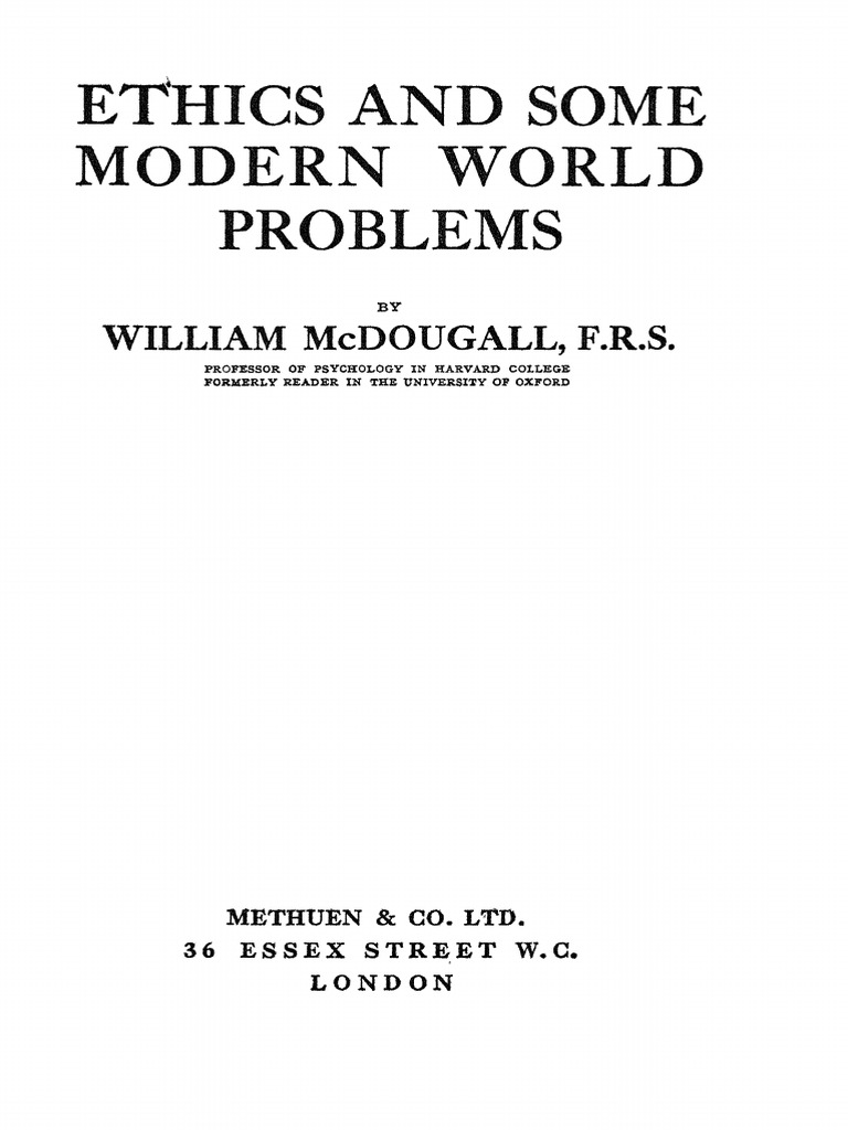 Ethics and Some Modern World Problems | PDF
