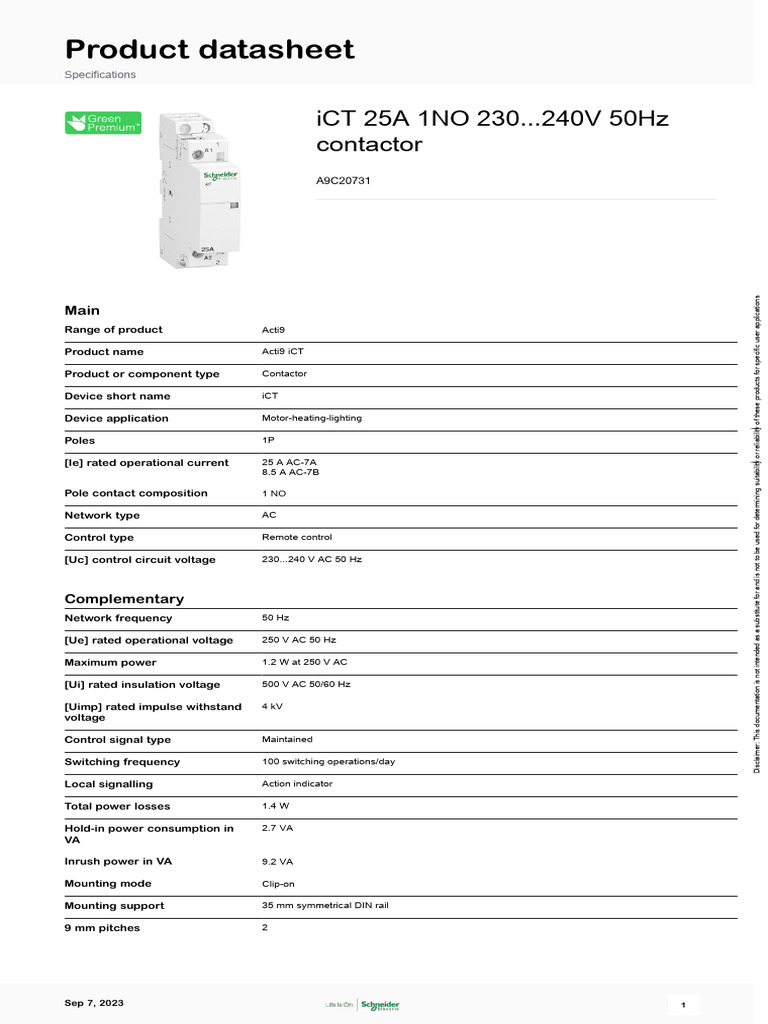 iCT A9C20731 | PDF | Alternating Current | Electrical Equipment
