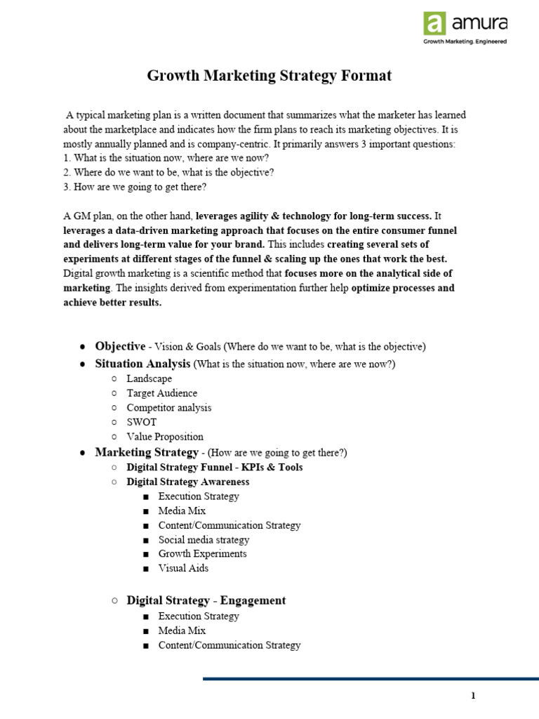 GM Strategy Formated | PDF | Digital Marketing | Marketing