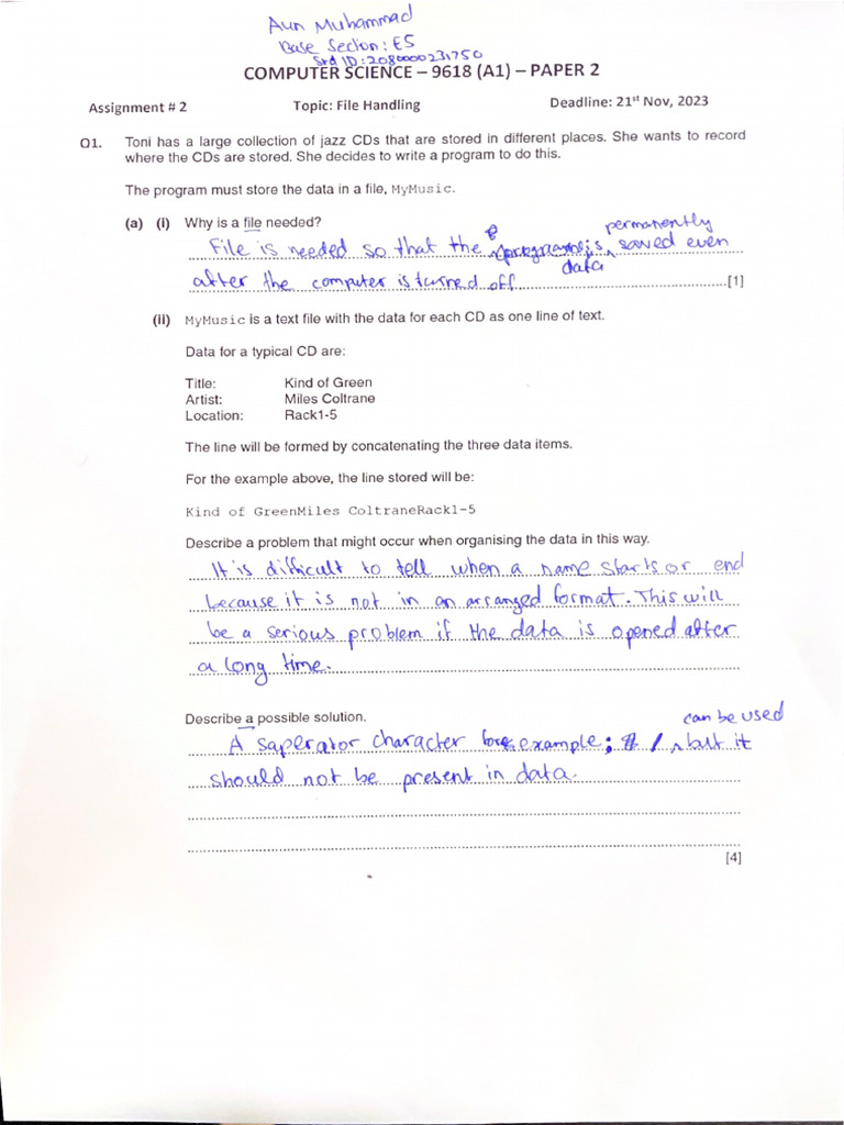 Comp Assignment 2 | PDF