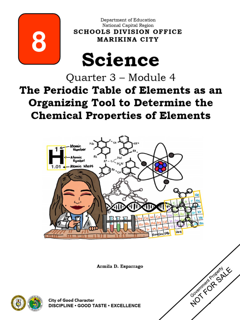 SCI8 - Q3 - M4 - The Periodic Table of Elements | PDF