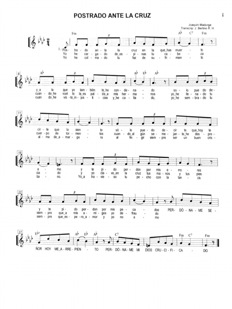 Postrado Ante La Cruz | PDF