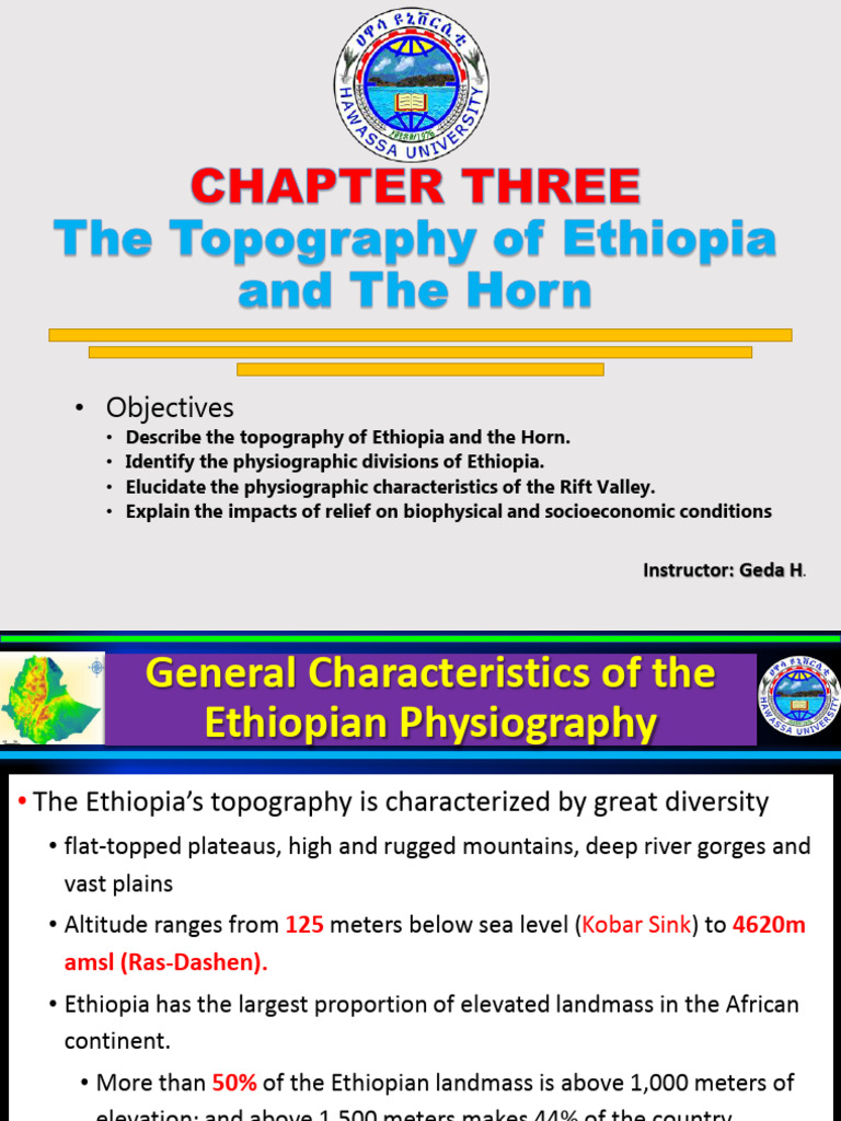 Ethiopia's Physiographic Divisions Explained | PDF | Climate Change ...