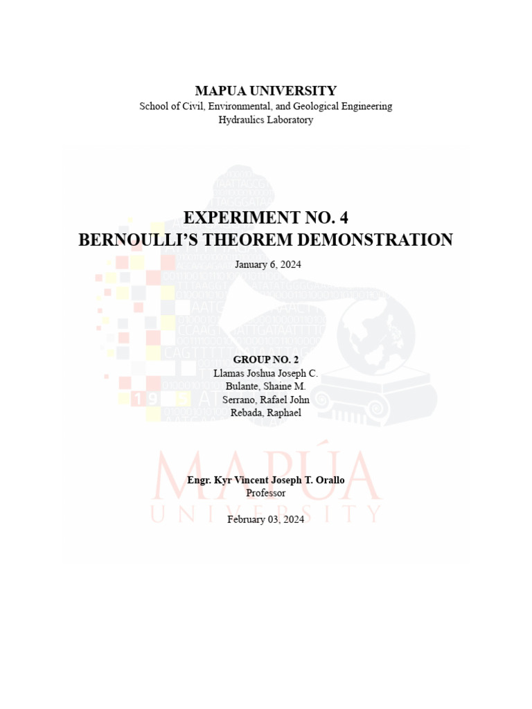 Exp - No - 4 | PDF | Fluid Dynamics | Fluid Mechanics