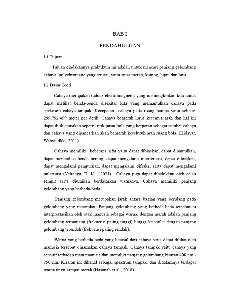 Panjang Gelombang Spektrum Cahaya | PDF | Sains & Matematika