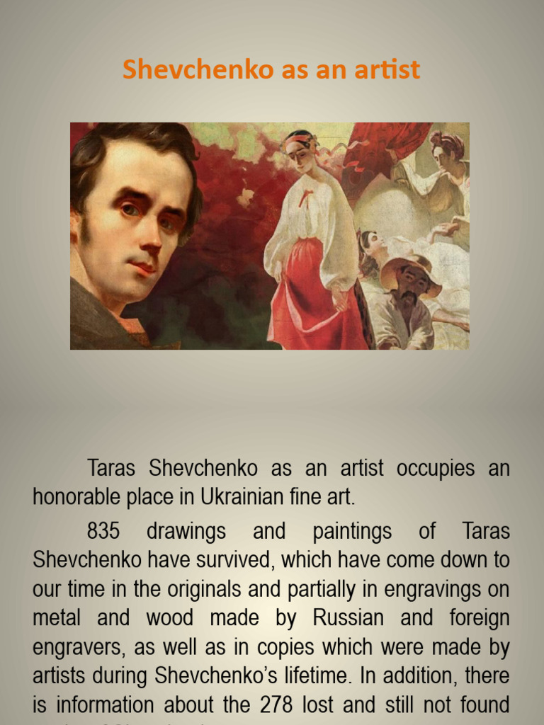 Shevchenko As An Artist | PDF | Artistic Techniques | Paintings