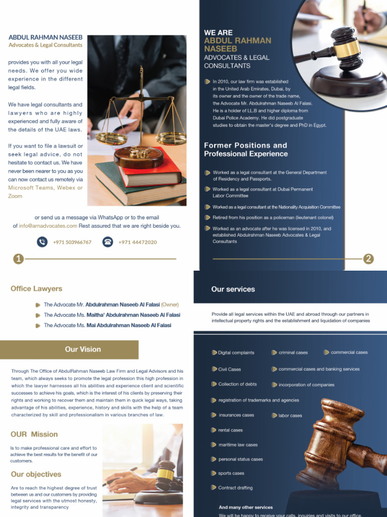 English Company Profile ARN Advocates v2 | PDF