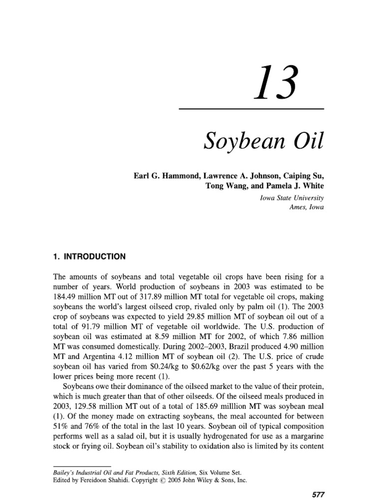 Soybean Oil | PDF