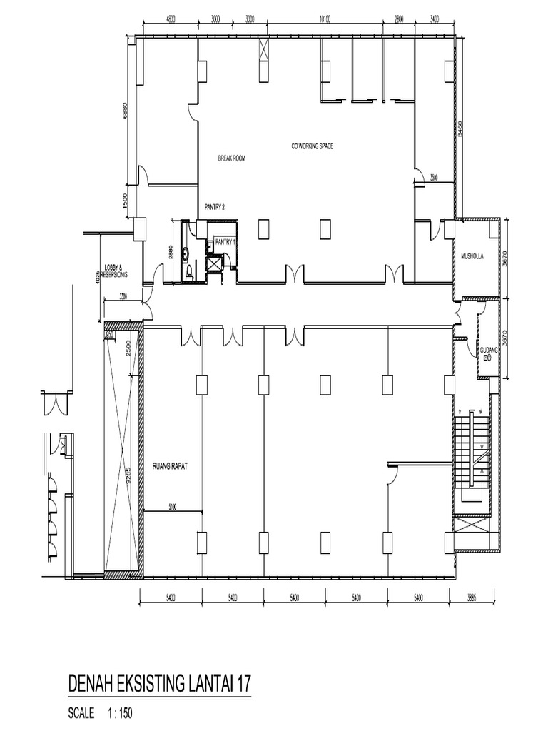 Denah Eksisting LT 17-Model | PDF