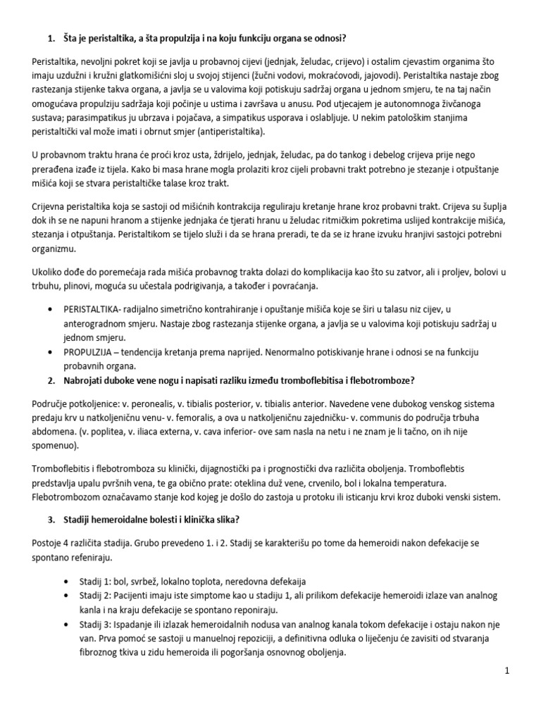 Hirurgija Pitanja | PDF