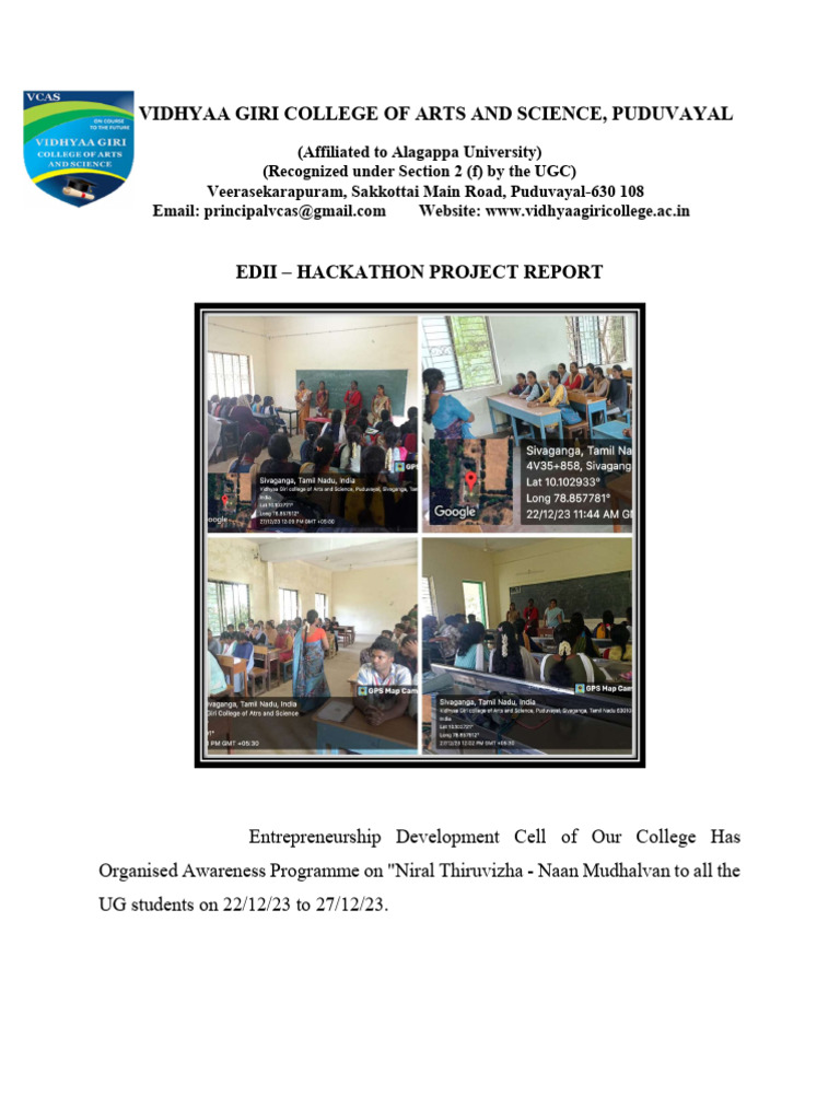 EDII Hackathon | PDF