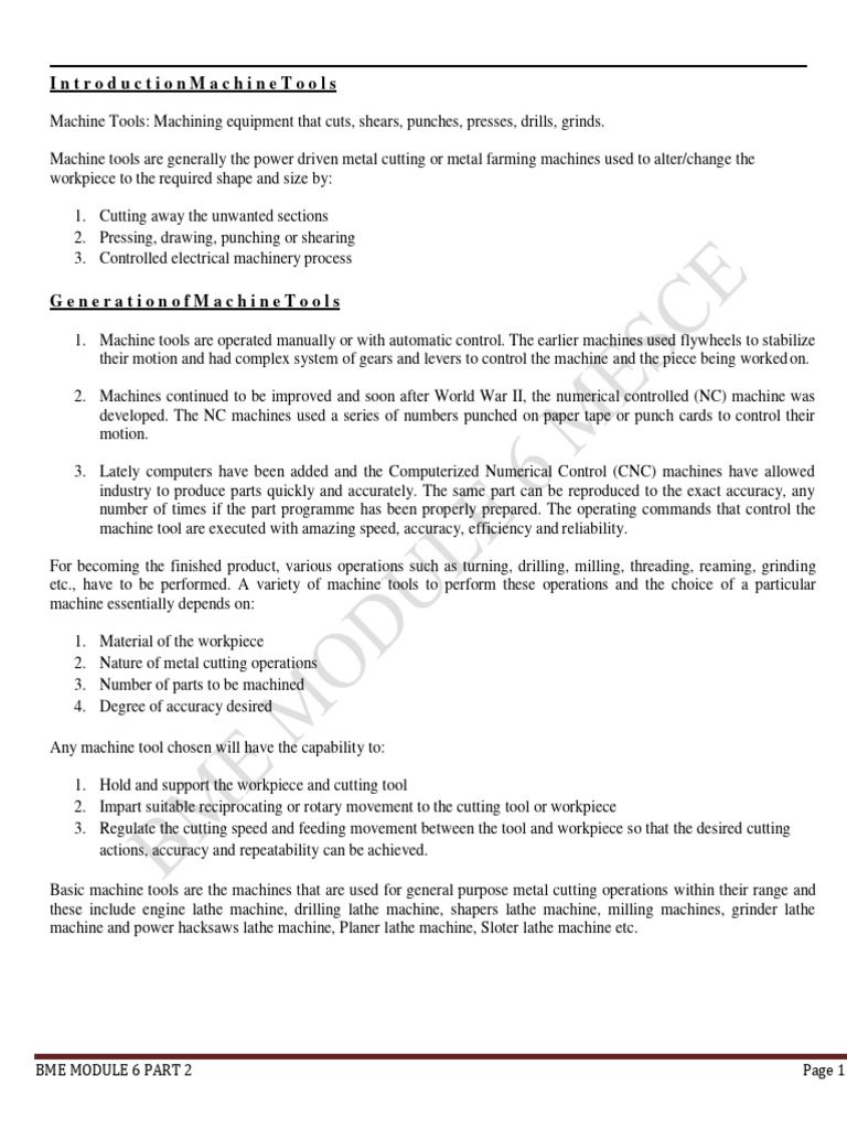 Module 6 Part 2 Bme-1 | Download Free PDF | Grinding (Abrasive Cutting) | Machining