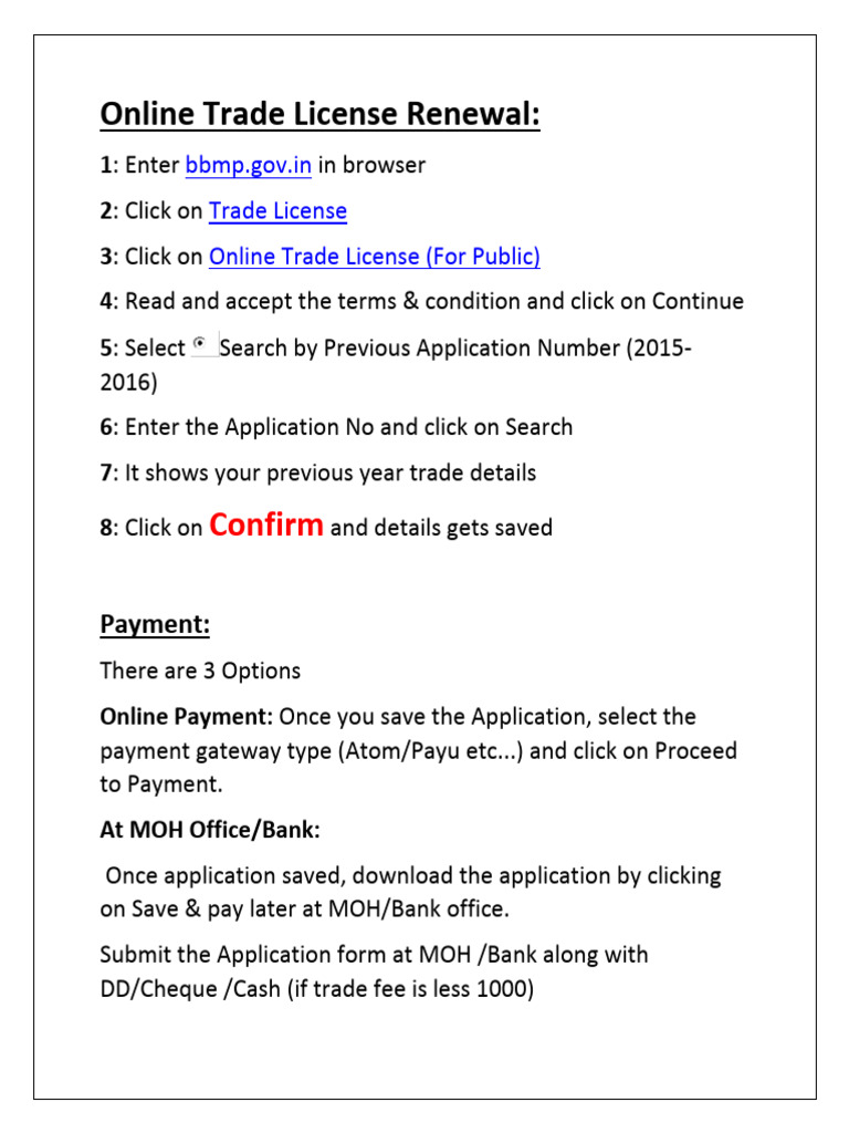 English Online Trade License Renewa1 | PDF