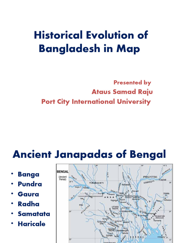 Historical Evolution of Bangladesh in Map | PDF