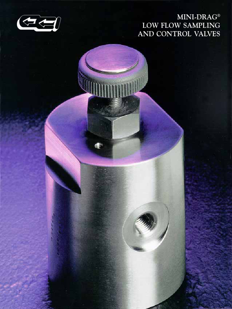 206 - Mini-DRAG® Low Flow Sampling and Control Valve | PDF | Valve | Piston