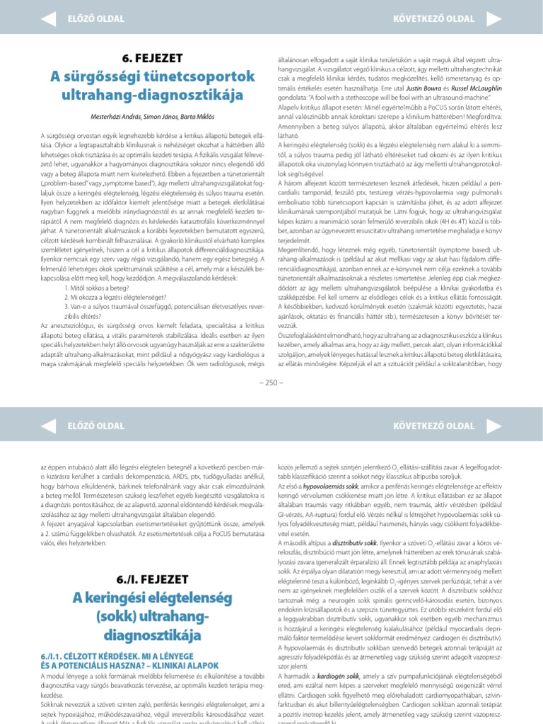 MSOTKE PoCUS Tankonyv - 6 - Fejezet | PDF