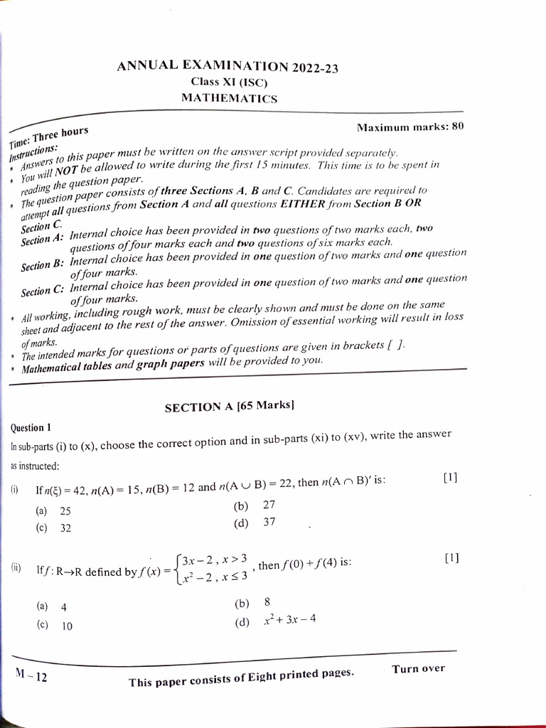 Maths Class 11 2022-23, 21-22 | PDF | Combinatorics | Discrete Mathematics