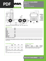 Scania P410 Euro 4 Chassis Specs | PDF | Anti Lock Braking System | Engines