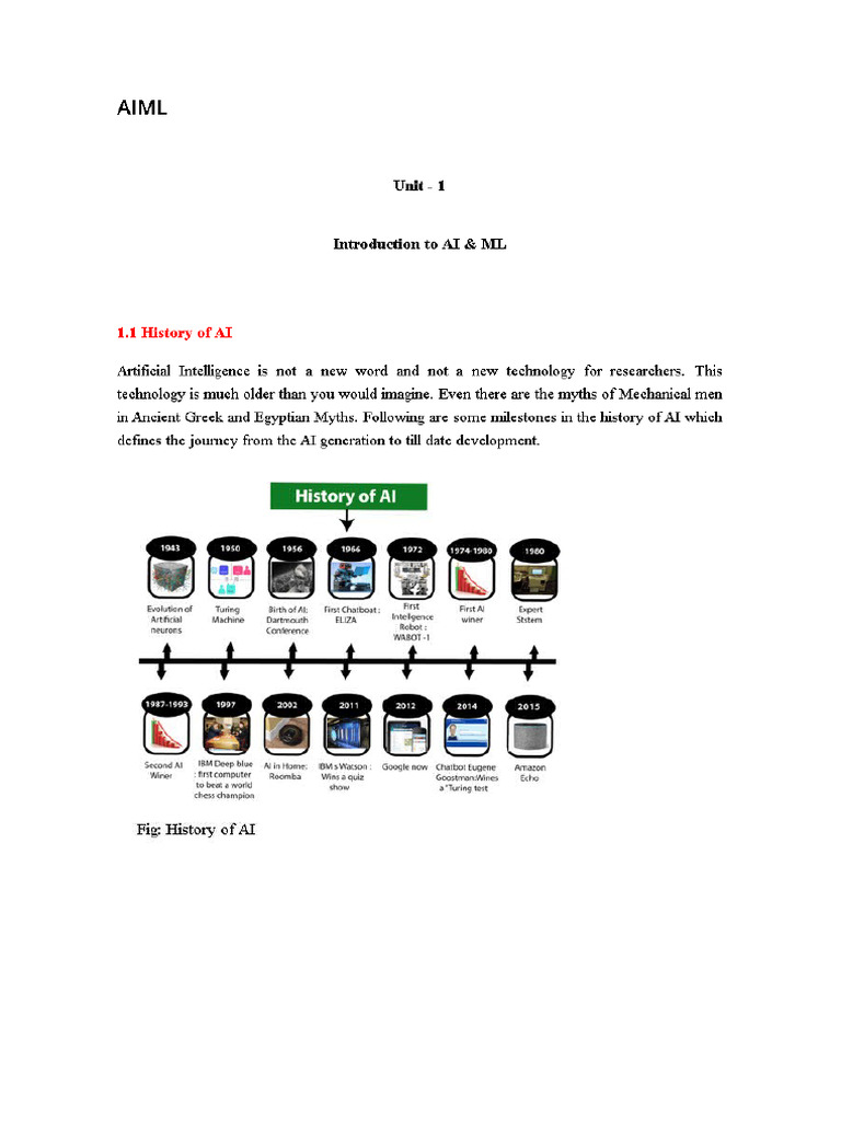 Mech-Aiml Notes | PDF