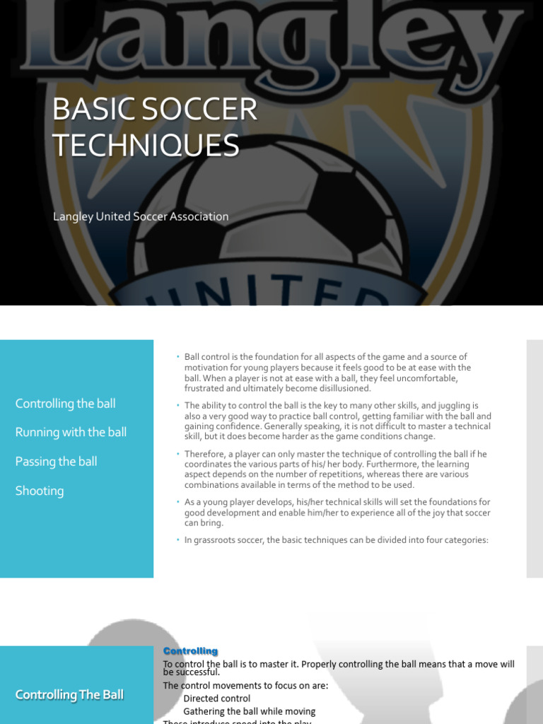 Basic Soccer Skills | PDF