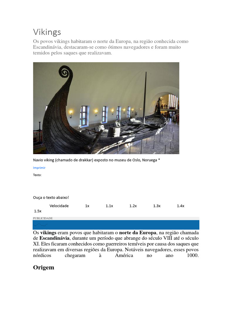 Vikings | PDF | Vikings | Mitologia nórdica